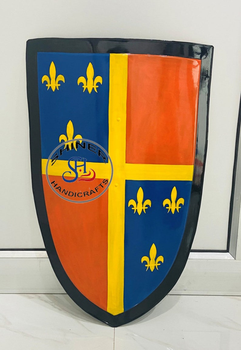 Medieval Knight Templar Shield Viking Battle Ready Shield Knight ...