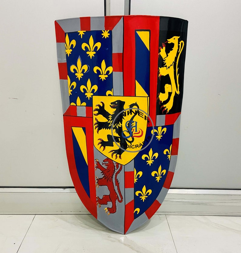 Medieval Knight Templar Shield Viking Battle Ready Shield Knight ...