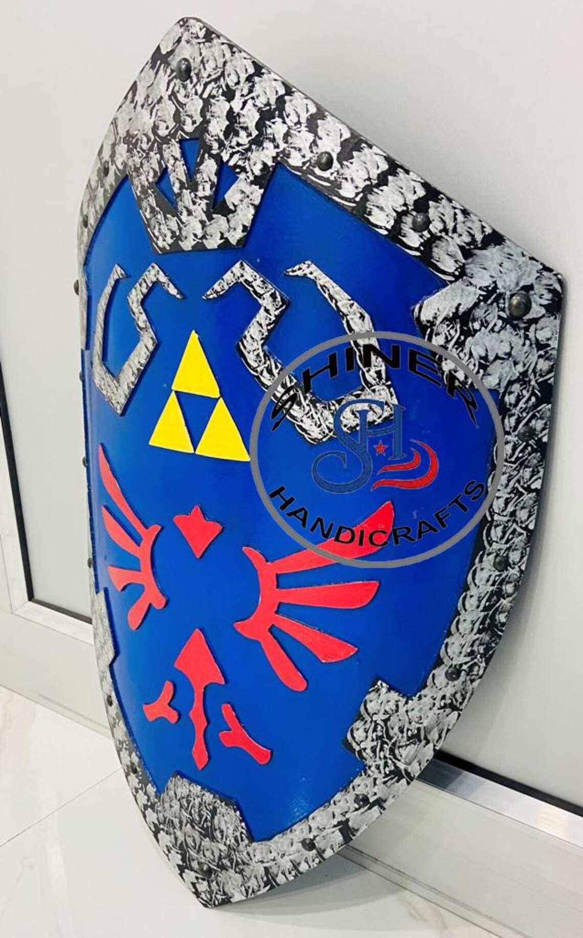 Medieval Legend of Zelda Shield Viking Hylian Shield Wooden Blue Shield ...