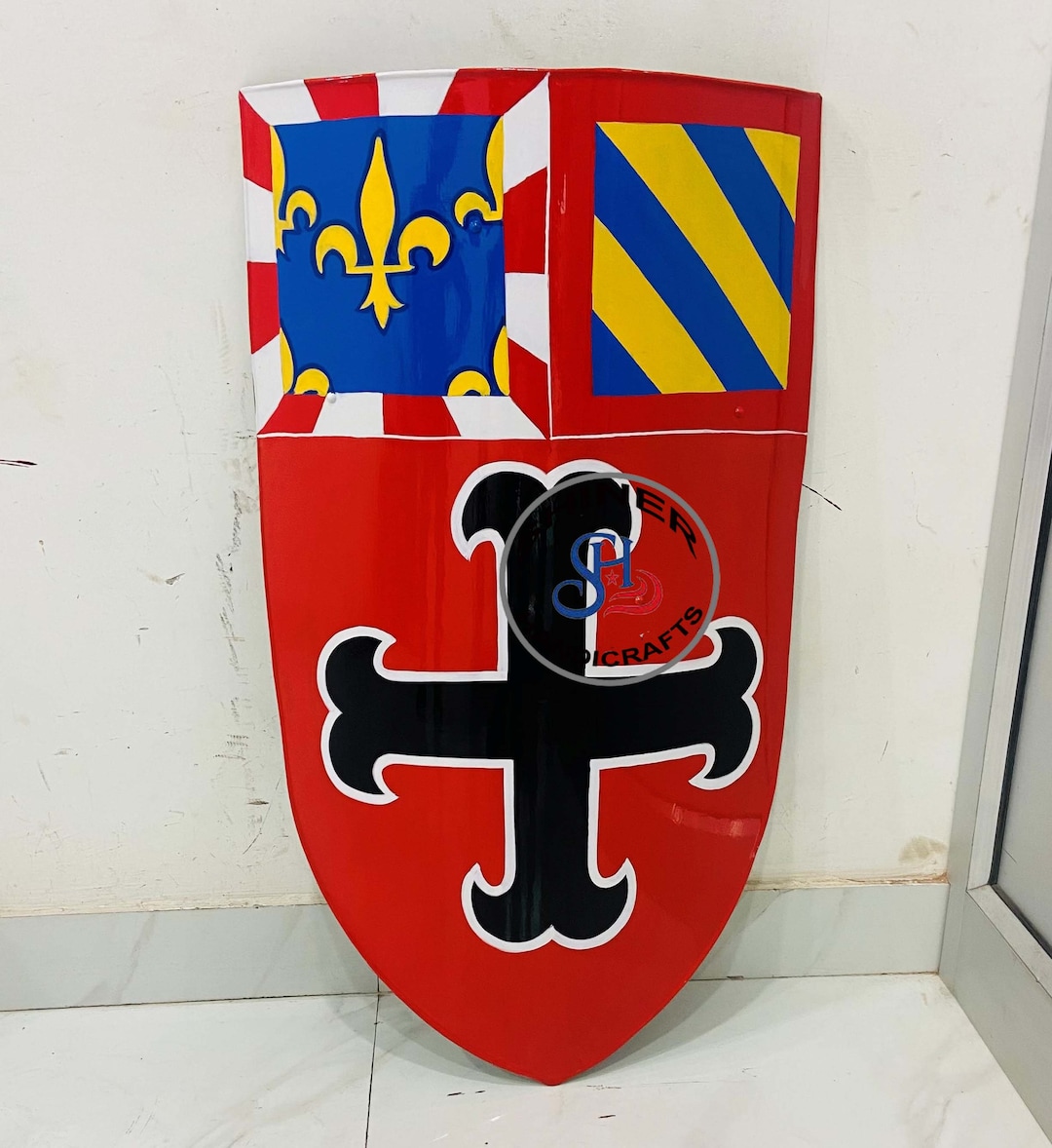 Medieval Knight Templar Shield Viking Battle Ready Shield Knight ...