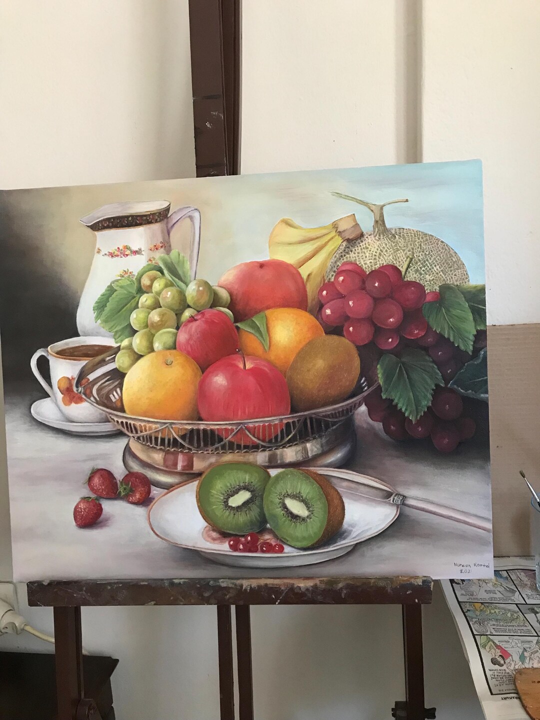 Oil Painting Fruit Still Life Painting, Wall Decor, Artwork)fruit Wall ...