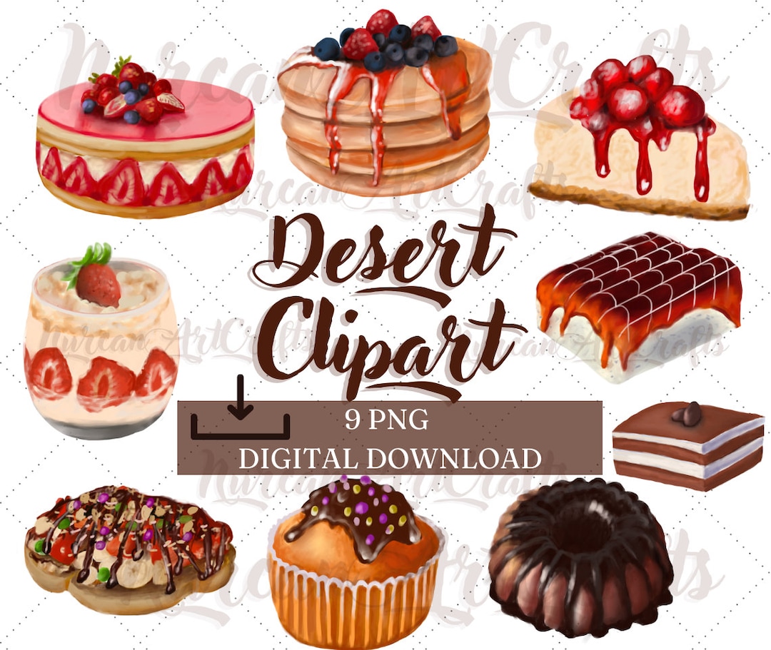 Bakery Clip Art Instant Download Clipart Illustrations | Sweets and ...