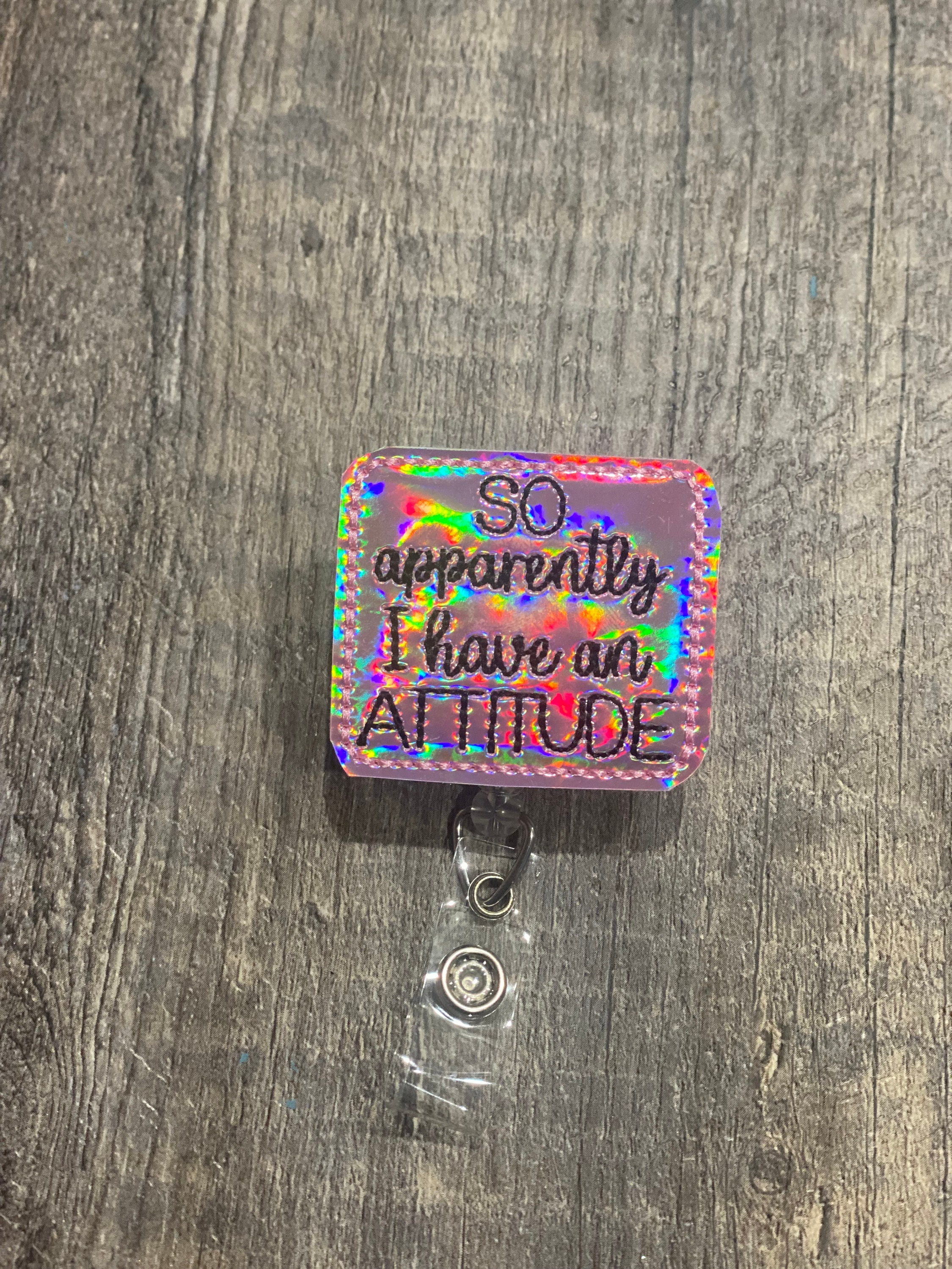 Badge Reel With Velcro Interchangeable Topper, Medical Badge, Funny ...