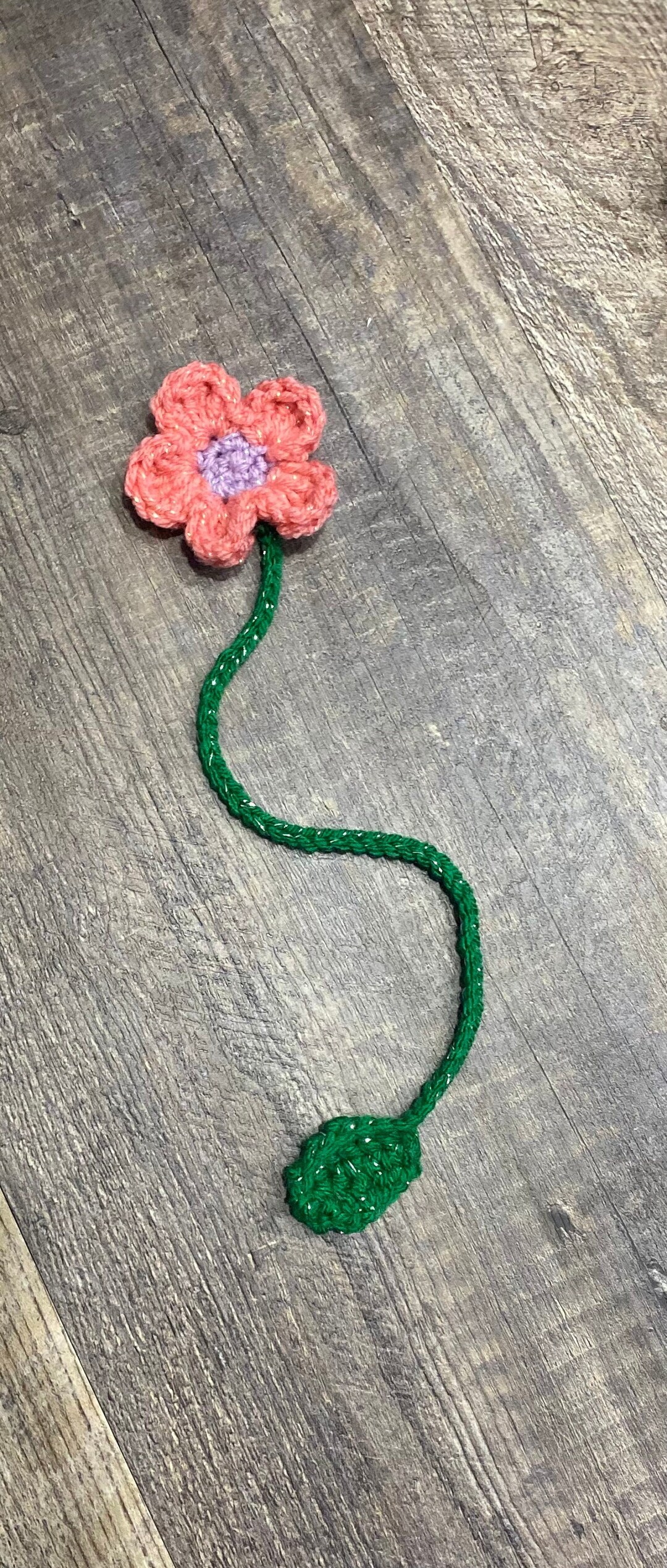 Crochet Flower Bookmark Made to Order - Etsy