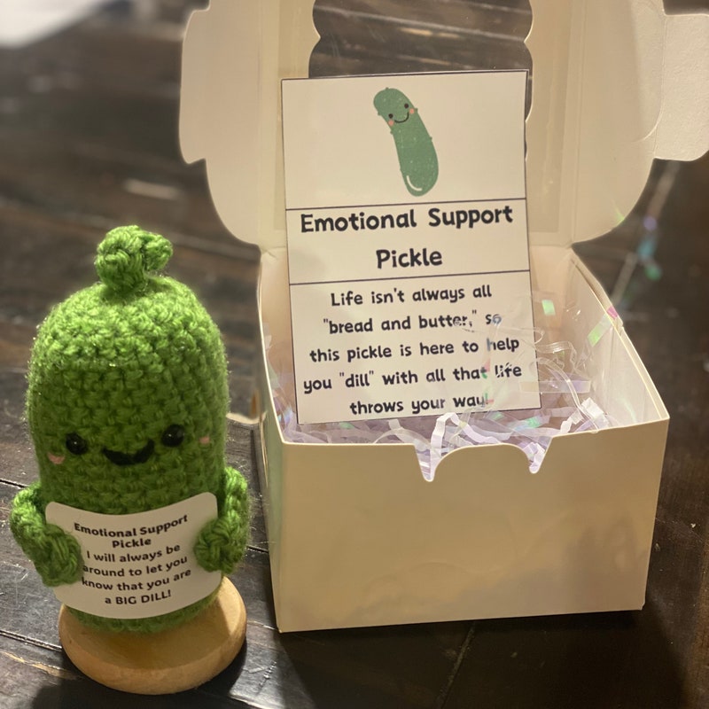Emotional Support Pickle - Etsy