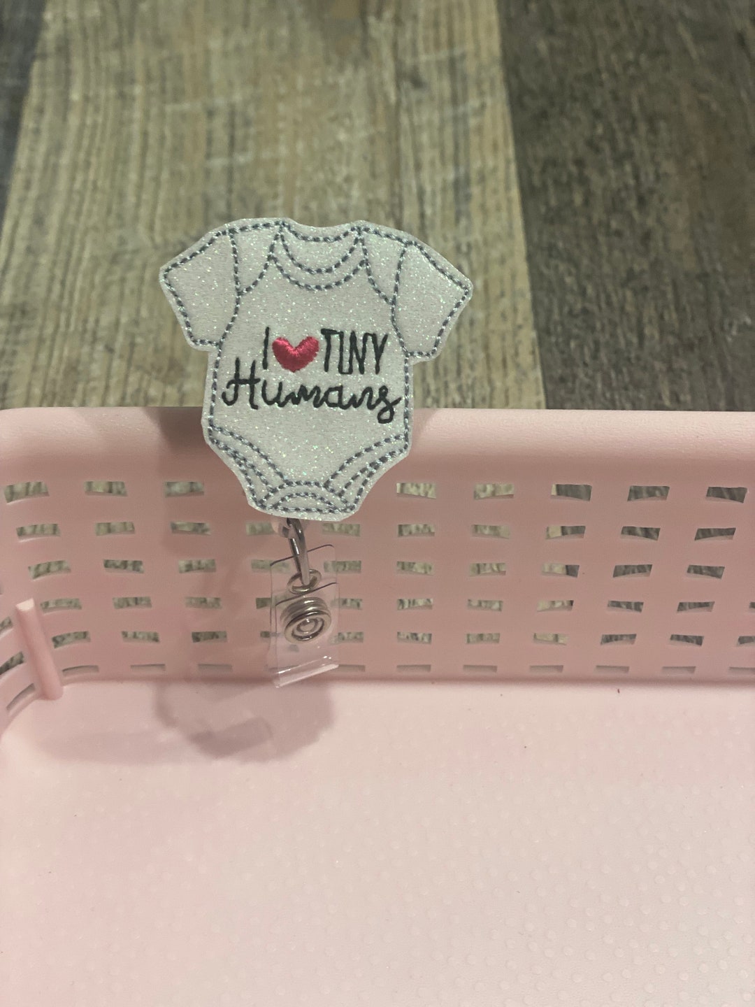 Badge Reel With Velcro Interchangeable Topper Labor and - Etsy