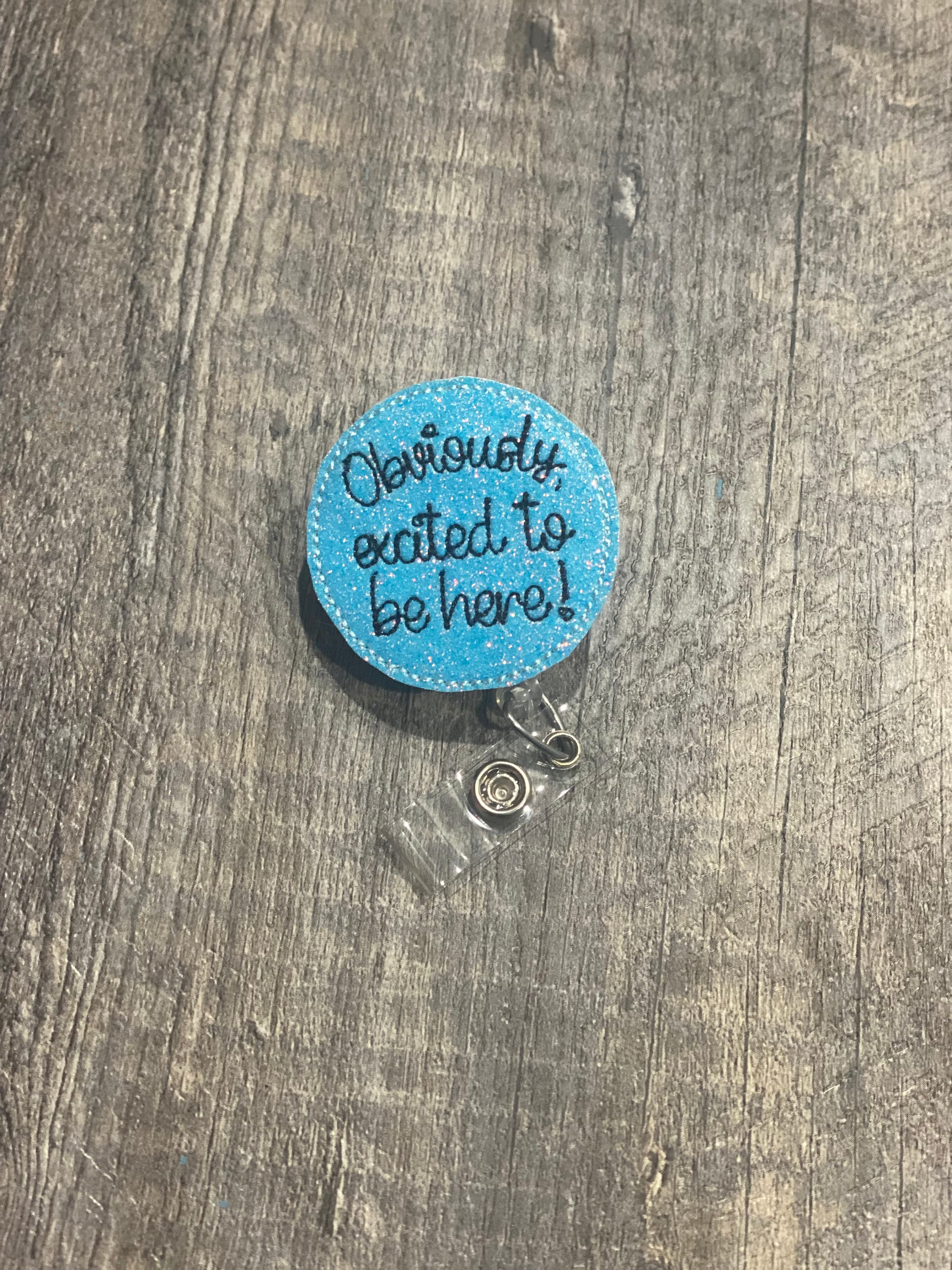 Badge Reel With Velcro Interchangeable Topper, Medical Badge, Funny ...