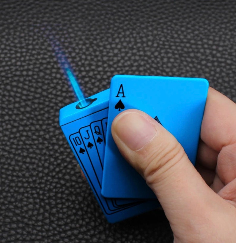 Poker Card Lighter, Playing Card Lighter, Green Flame Poker Lighter ...
