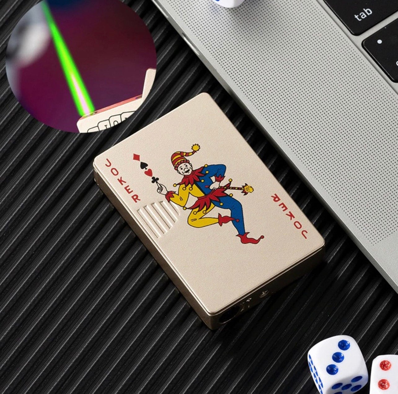 Poker Card Lighter, Playing Card Lighter, Green Flame Poker Lighter ...