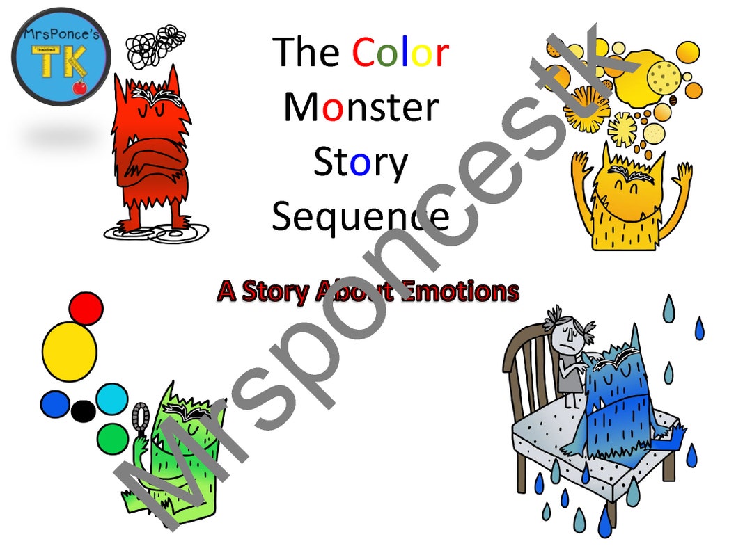 The Color Monster Story Sequence - Etsy