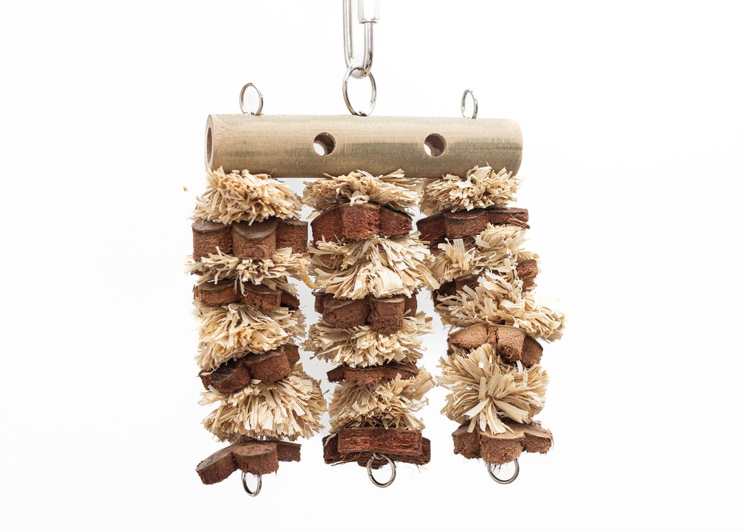 Island Forager NATURAL BIRD TOY Parrot Foraging Toy - Etsy