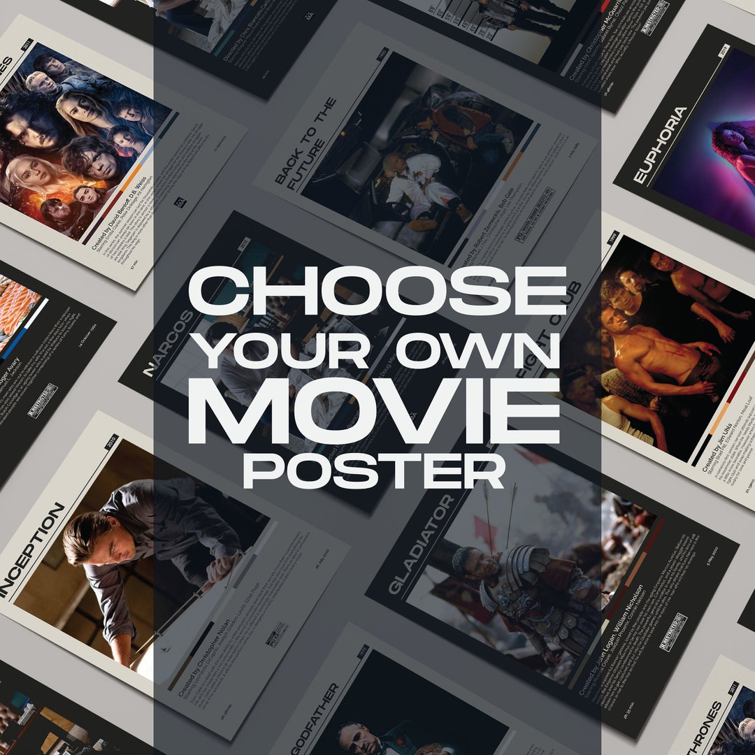 Custom Movie Poster Request Your Own Film Poster - Etsy
