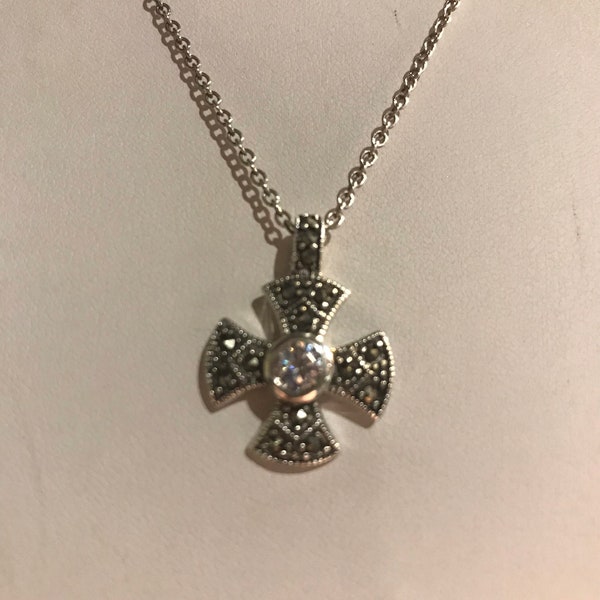 Marcasite Necklace - Etsy