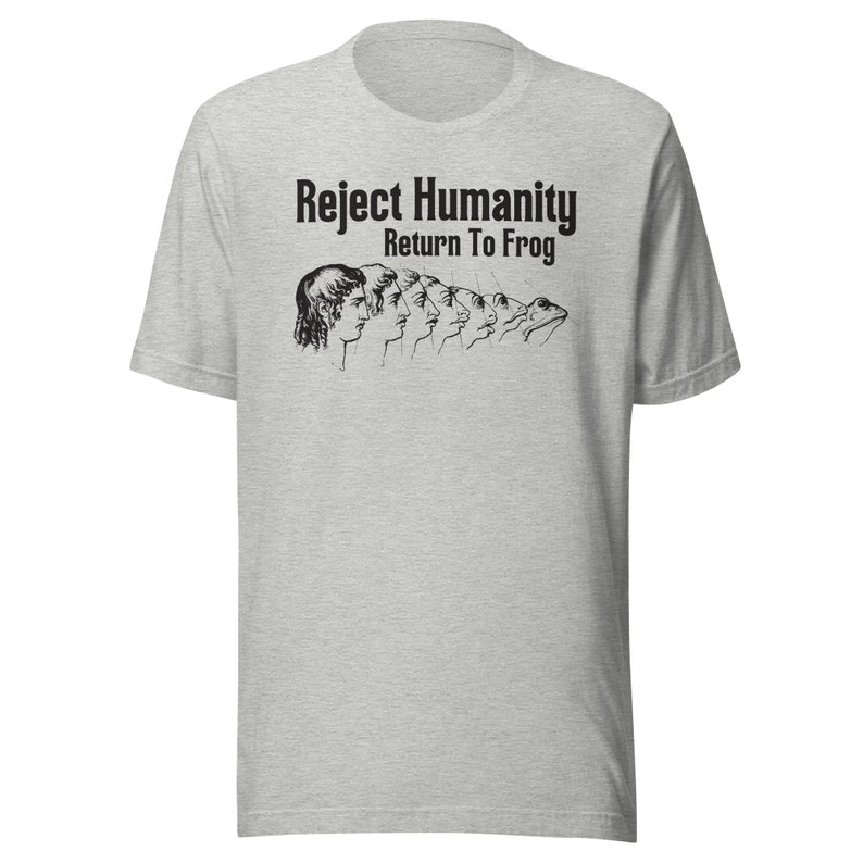 Reject Humanity Return to Frog T-shirt: Funny Frog Meme Graphic Tee - Etsy