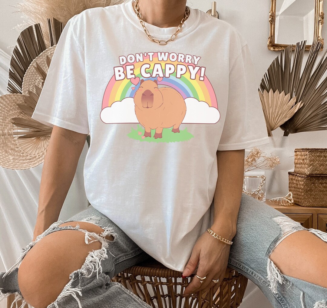 Be Cappy, Capybara Camiseta unisex, camiseta divertida de juegos de ...