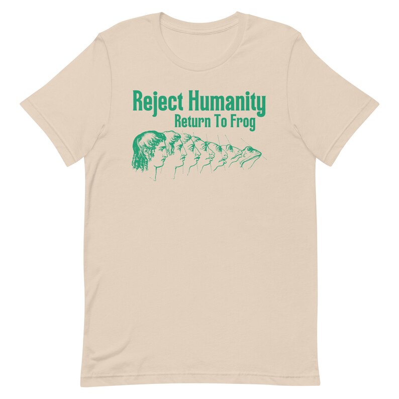 Reject Humanity Return to Frog T-shirt: Funny Frog Meme Graphic Tee - Etsy