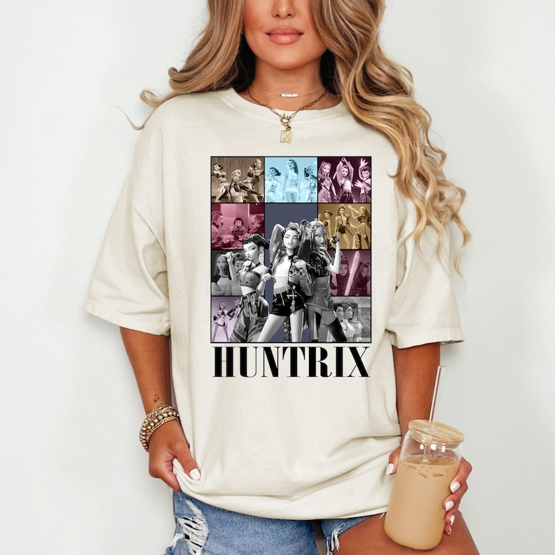 Huntrix Demon Hunters Comfort Colors Shirt, Anime Graphic Tee, Kpop ...