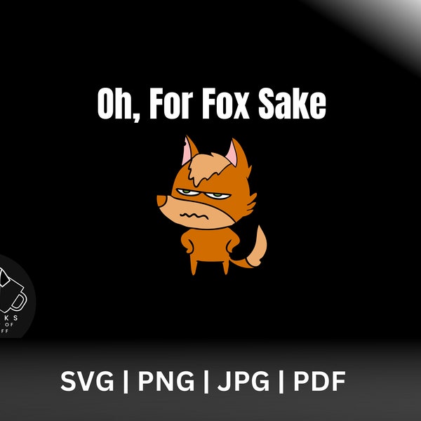 For Fox Sake Svg - Etsy