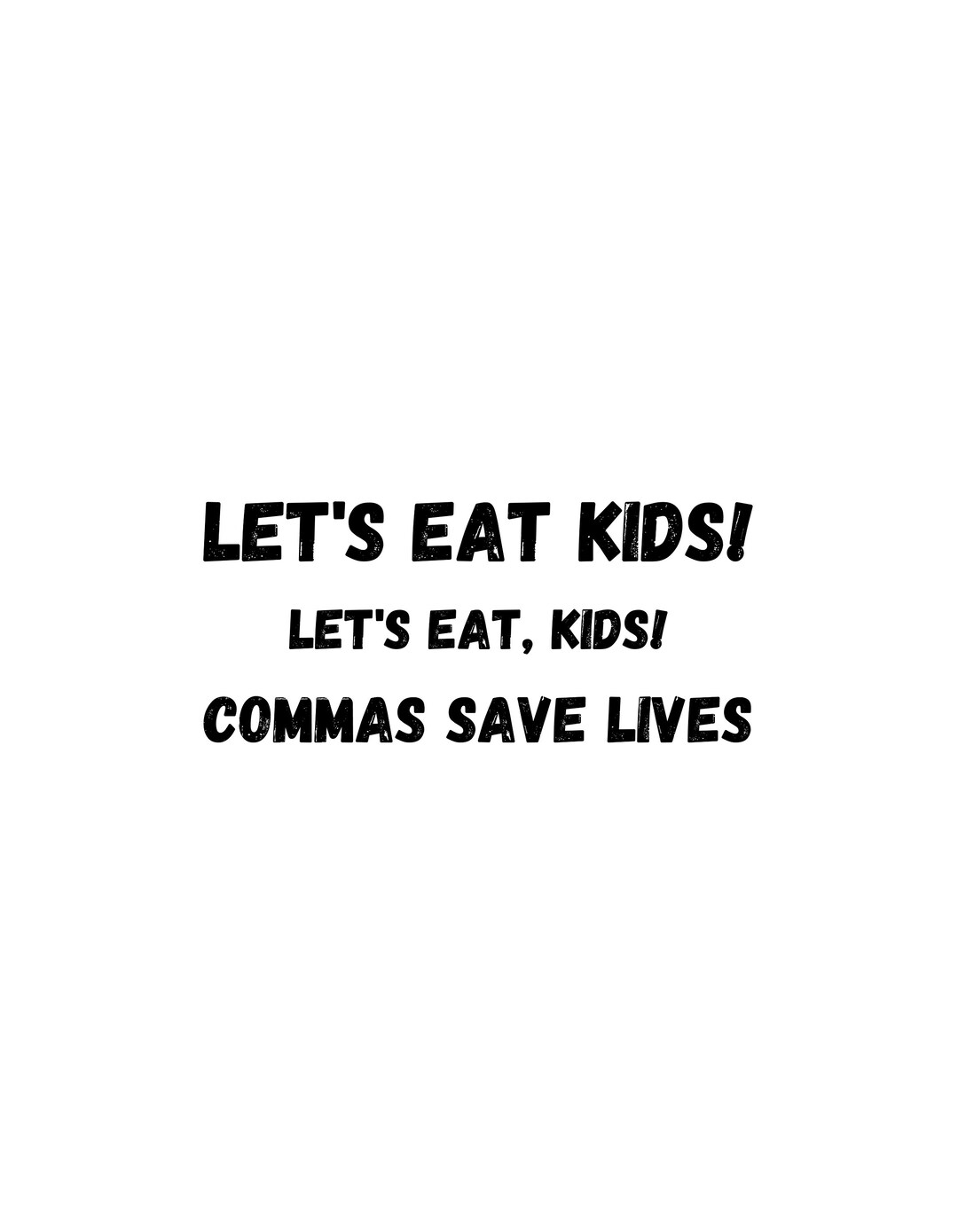 Commas Save Lives SVG - Etsy Canada