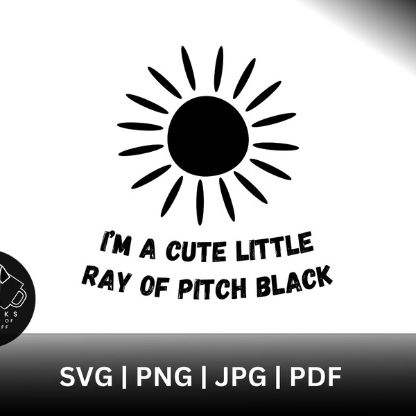 Ray of Sunshine Goth Svg - Etsy