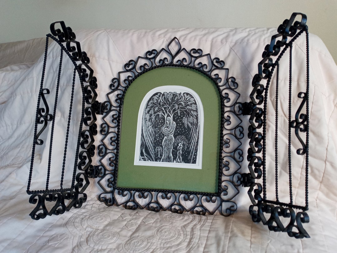 Beautiful Vintage Wrought Iron Window Picture Frame - Etsy