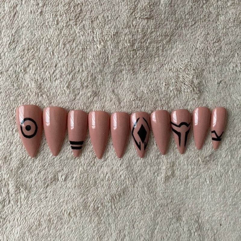 Sukuna Nails - Etsy