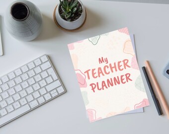 5 Subject Digital Planner Digital Download Digital Calendar Teacher Day ...