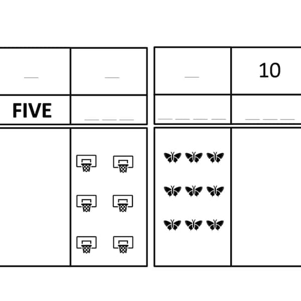 One to Ten Worksheets - Etsy