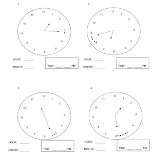 Telling Time for Beginners, Clock Worksheets, Time Worksheets, What ...