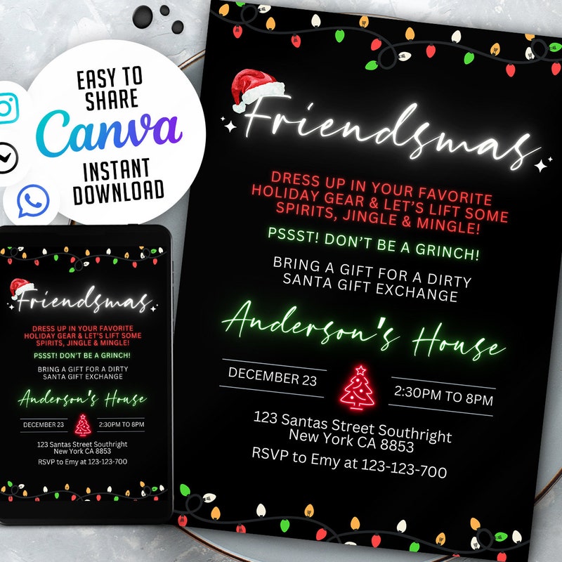 Friendsmas - Etsy