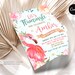 Flamingo Birthday Party Invitation, Flamingo Theme Party, Electronic ...