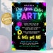 Color Party Invitation, Rep Your Color Party, Colour Splash Party ...