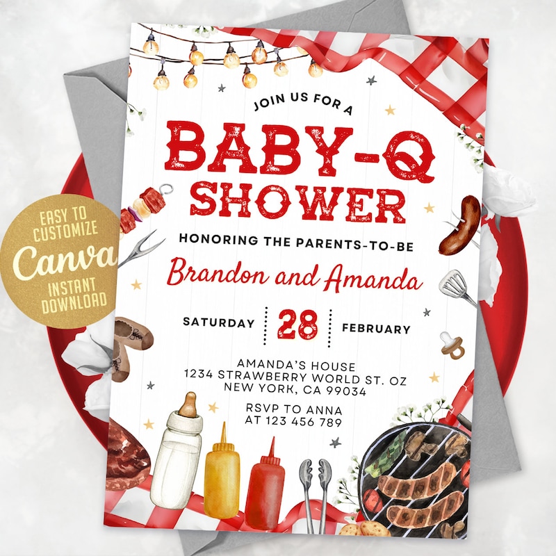 Baby Q Pdf Baby Shower - Etsy UK