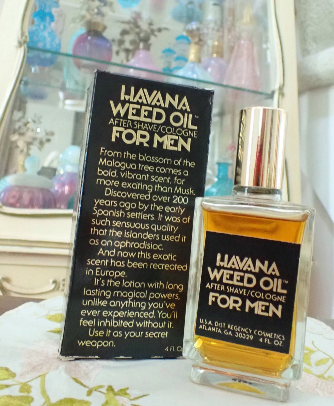 Vintage 1970s Regency Cosmetics Havana Majagua Weed Oil for Men After ...
