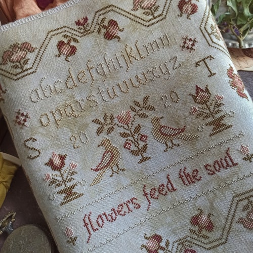 Quaker Sampler Cross Stitch Pattern Instant Download PDF - Etsy