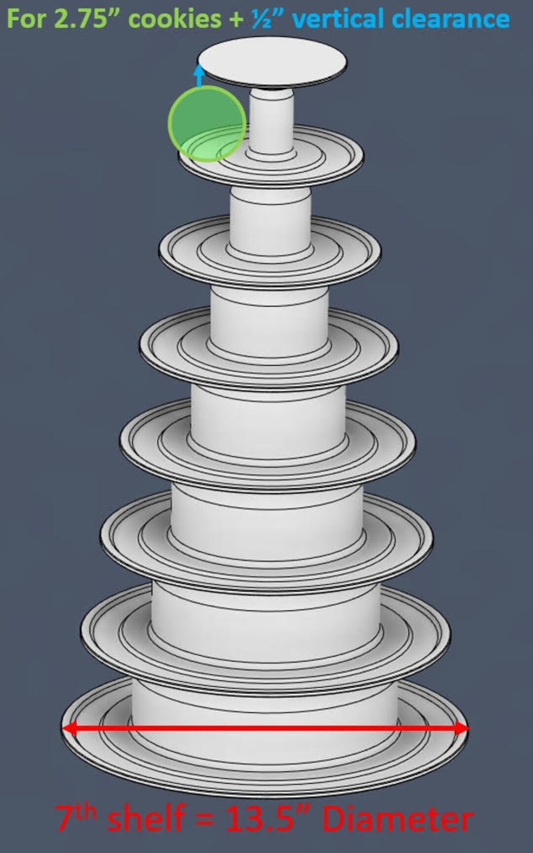 Macaron Tower Display, Collapsible, Nesting and Modular for Easy ...