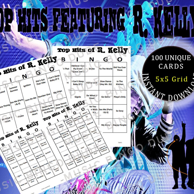 Bingo Card 5x5 Template - Etsy