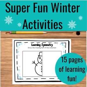 Snowman Winter Activities Printables - Etsy