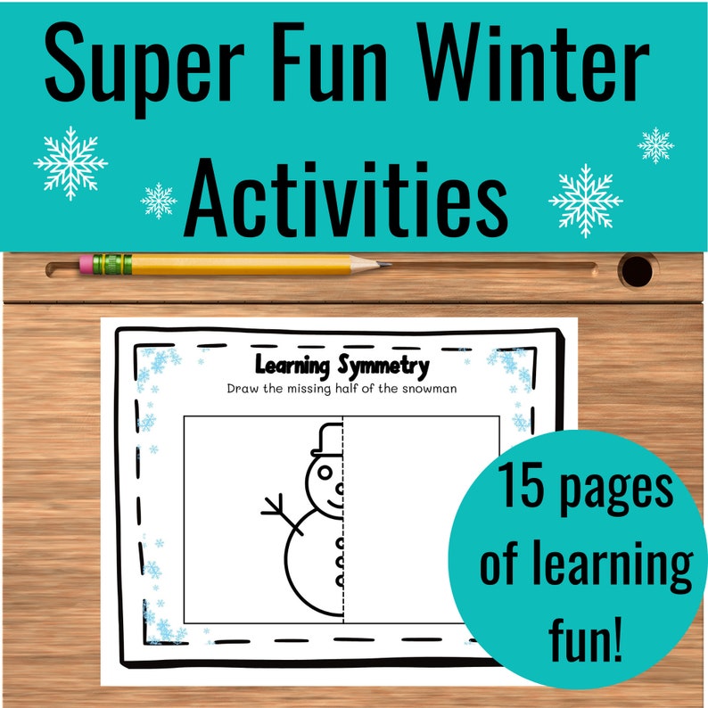 Snowman Winter Activities Printables - Etsy