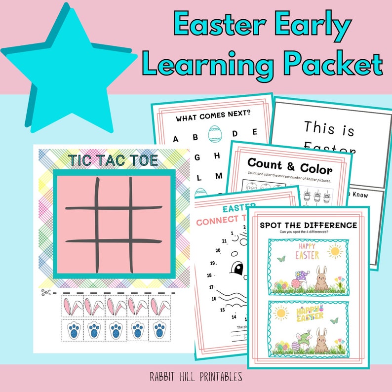 Easter Worksheet Printables for Pre-k to K - Etsy
