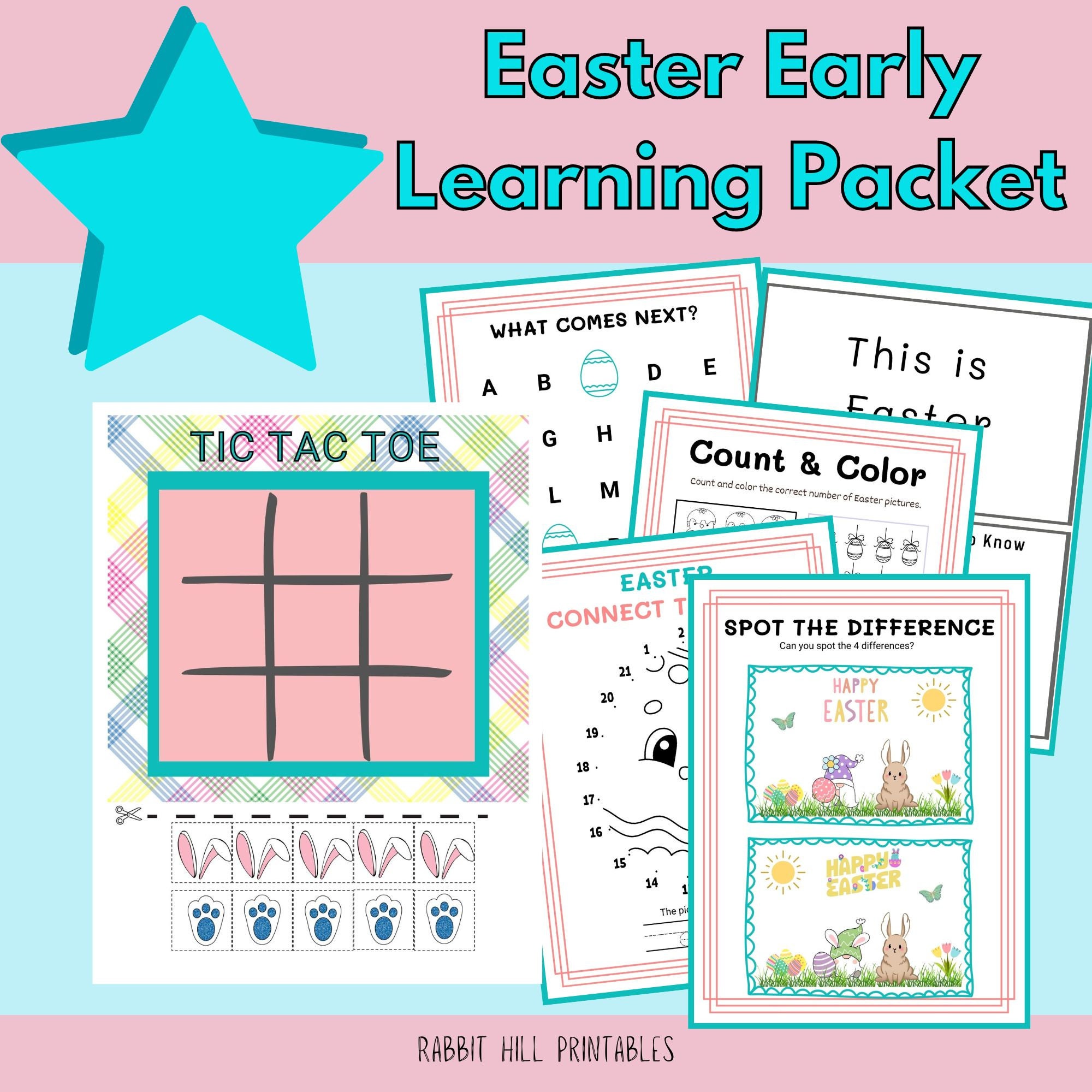 Easter Worksheet Printables for Pre-k to K - Etsy
