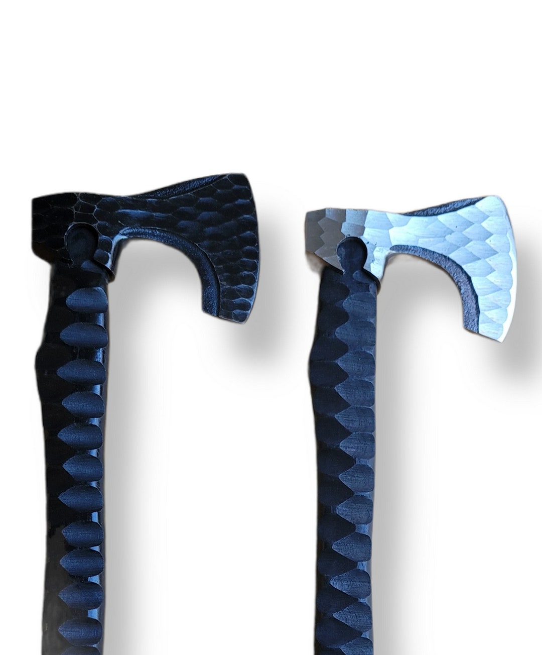 Forged Carbon Steel Axe With Rose Wood Shaft, Viking Bearded Camping ...