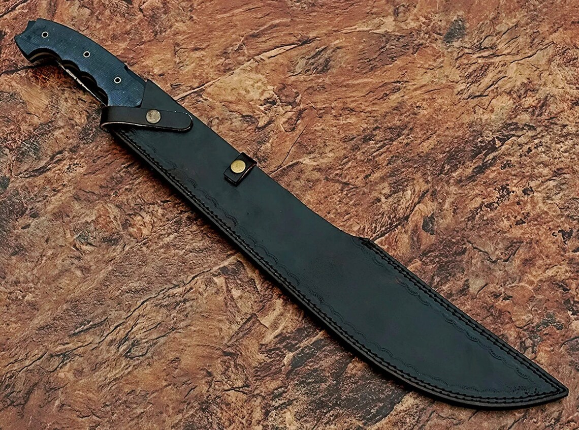 Hand Forged Full Tang Machete Movie Replica Sword With Leather Sheath ...
