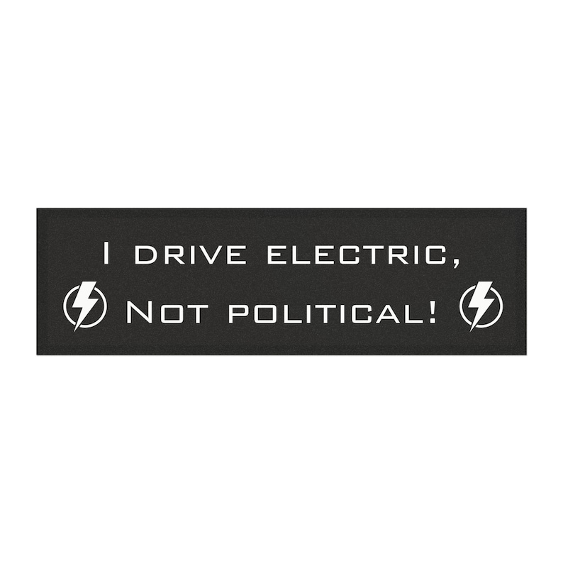 Car Magnets, Electric Car Funny Bumper Sticker, Environmentally ...