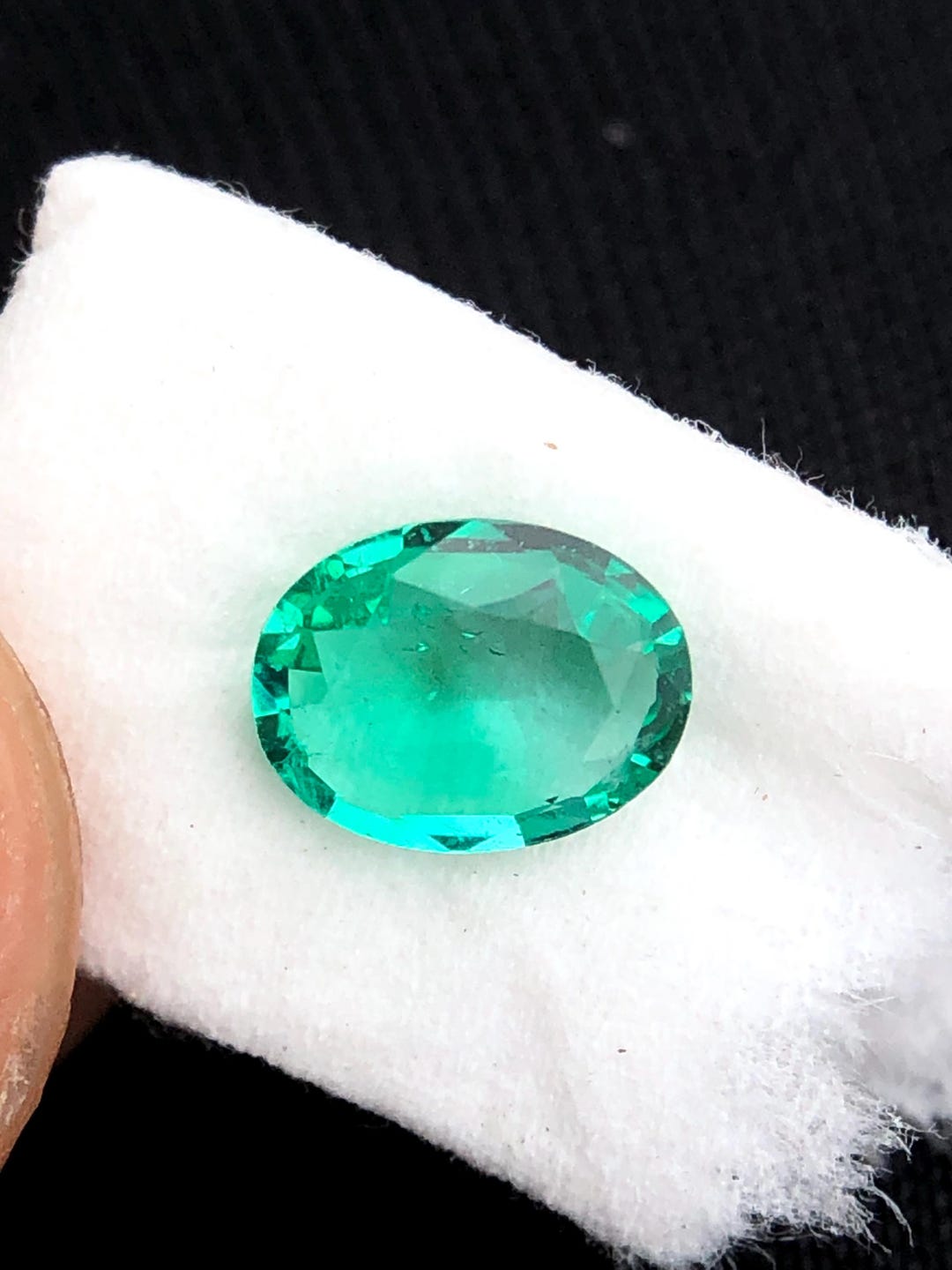 Buy Natural Emerald Gem, Faceted Emerald With Good Luster, Loose 7x5 MM ...
