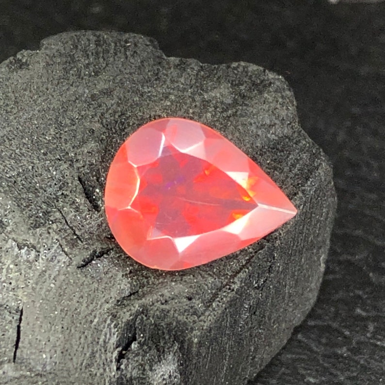 AAA Quality Natural Red Ethiopian Opal Pear, 10x8 MM Loose Opal Pear, 1 ...