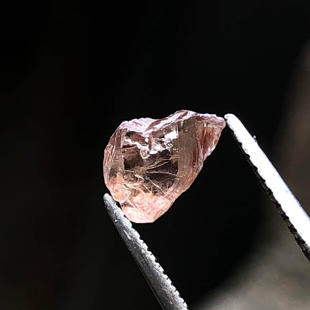 Buy Rare Peach Tanzanite Rough, 8x6 MM 1.70 Carat Orange & Pink ...