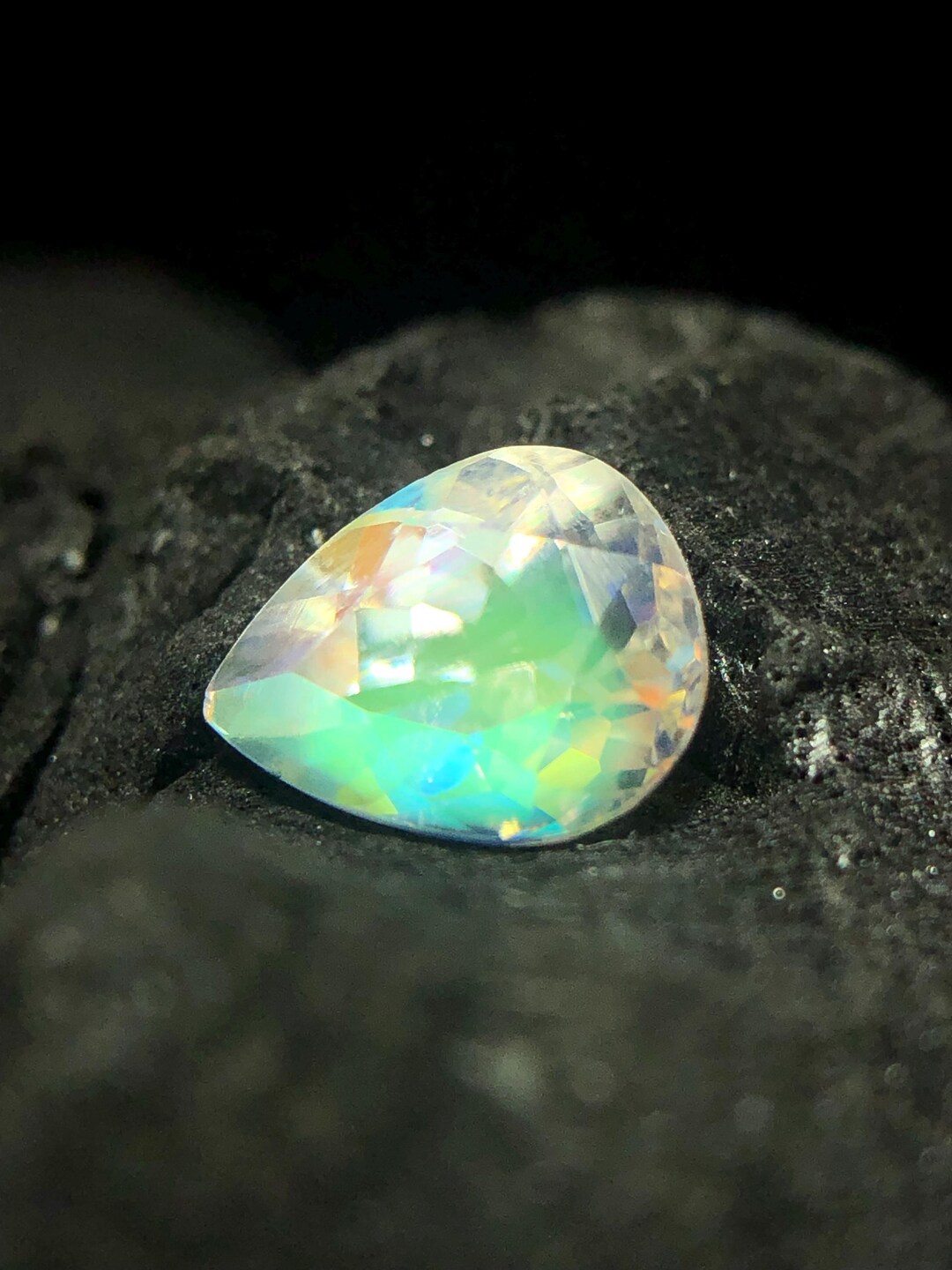 Rare Blue Green Fire Madagascar Moonstone, Faceted Moonstone, Loose ...