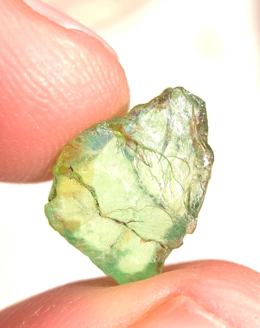 Genuine 5.40 Ct Tsavorite Garnet Rough, Green & Yellow Color Garnet ...