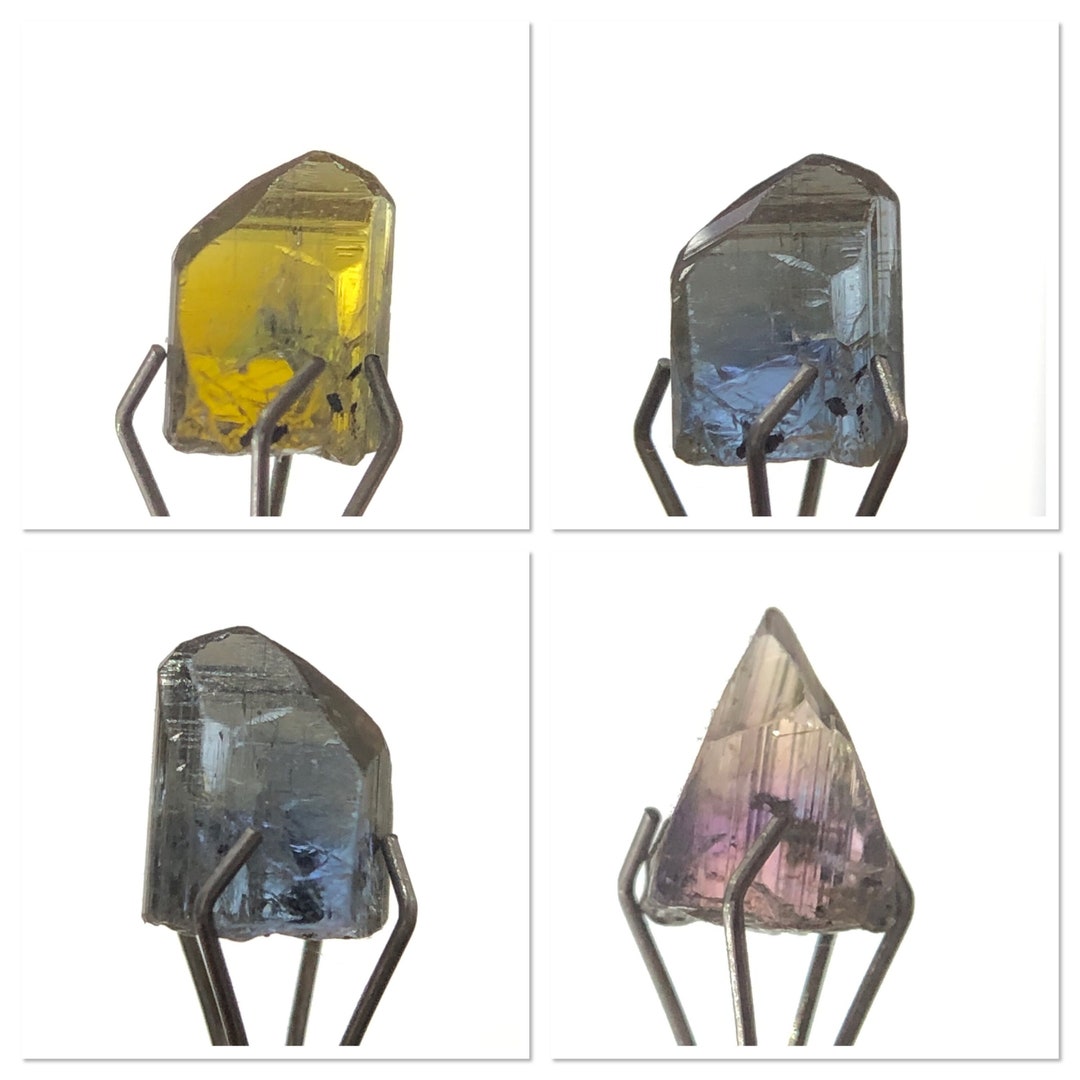 Color Changing Tanzanite Crystal, 1.70 Carats Loose Yellow Green Blue ...